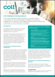 Why Colt Intelligent Communications? - Colt Technology Services