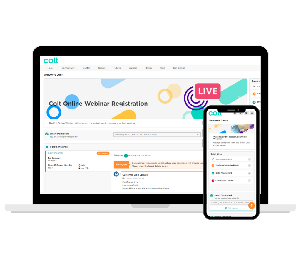 Colt Online | Colt Technology Services | ES