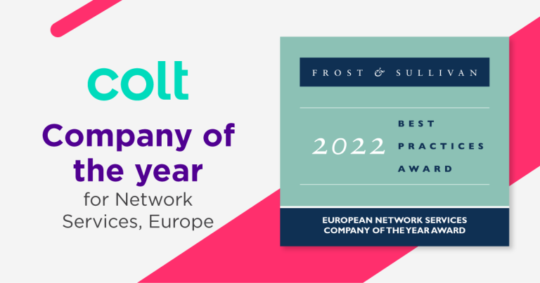 Frost & Sullivan zeichnet Colt mit dem „Best Practices Company of the Year Award” für „European ...